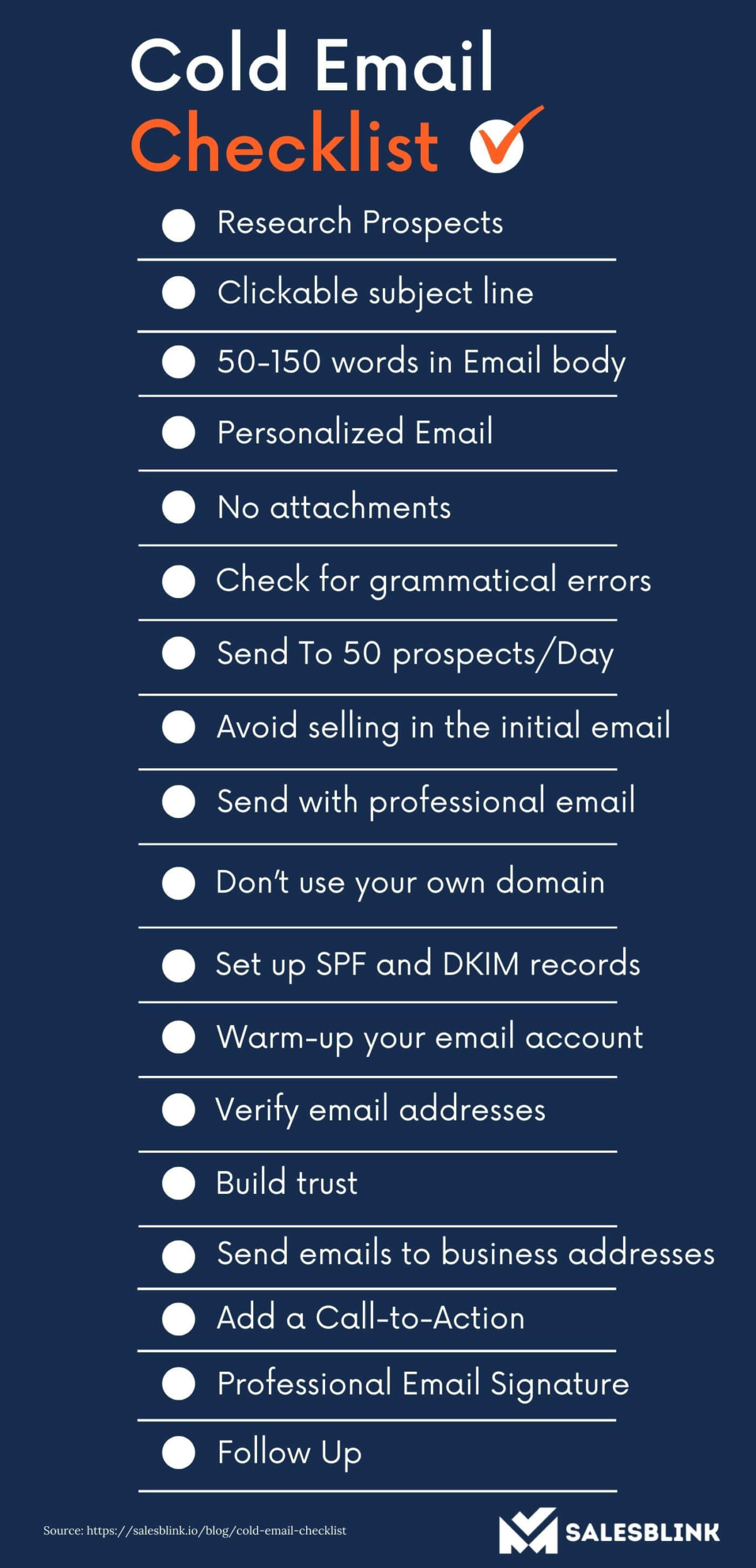 The Ultimate Cold Email Checklist To Increase Open Rate 2X🤑