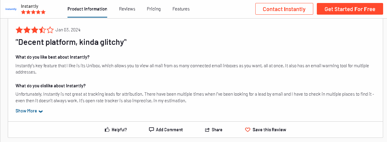 Instantly.ai Review - Features, Pricing, Alternative