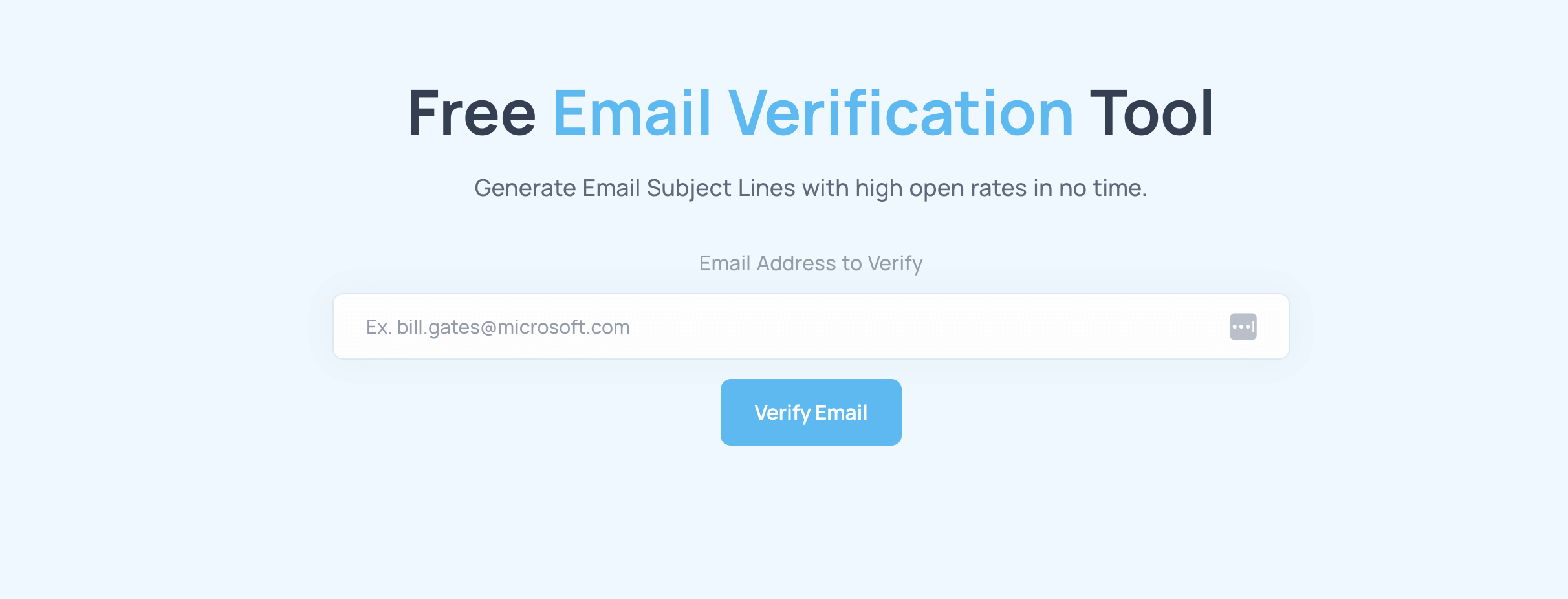 Free Email Verification Tool | SalesBlink